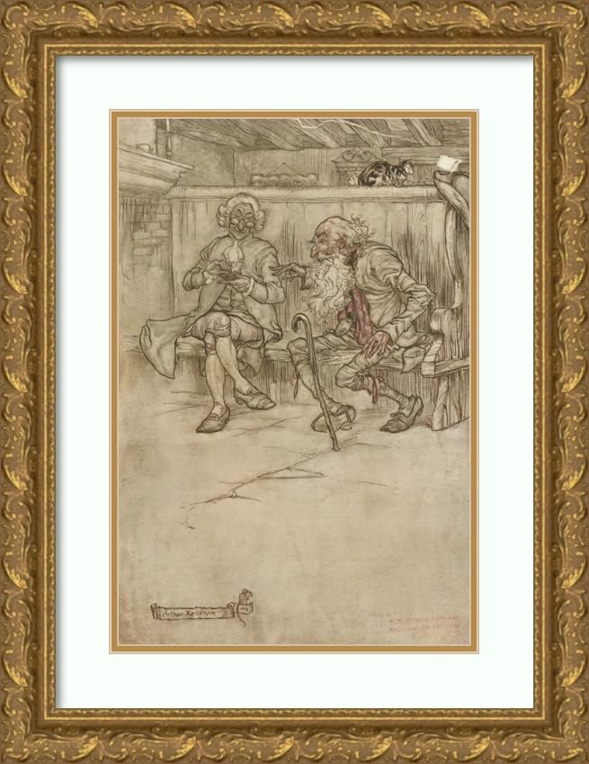 Amazon.com: ArtDirect Arthur Rackham 13x18 Gold Ornate Frame and Double ...