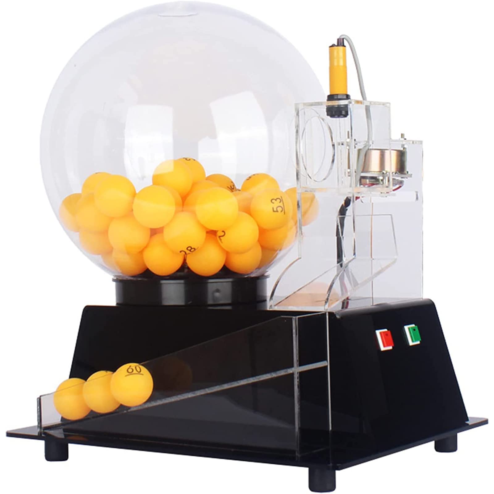 Auto Bingo Cage, Automatic Lottery Ball Machine, Lucky Electric Acrylic ...
