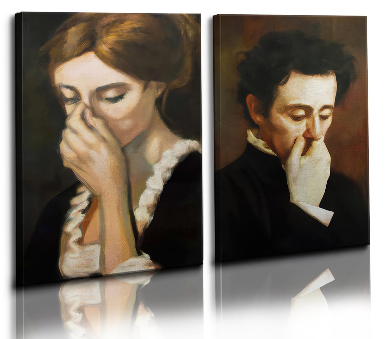 Amazon.com: 2 pcs interesting bathroom posters vintage black humor ...