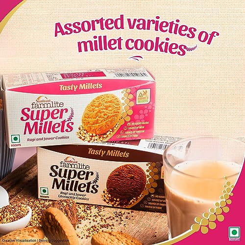 Sunfeast Farmlite Super Millets Ragi & Jowar Cookies, 75g - Price History