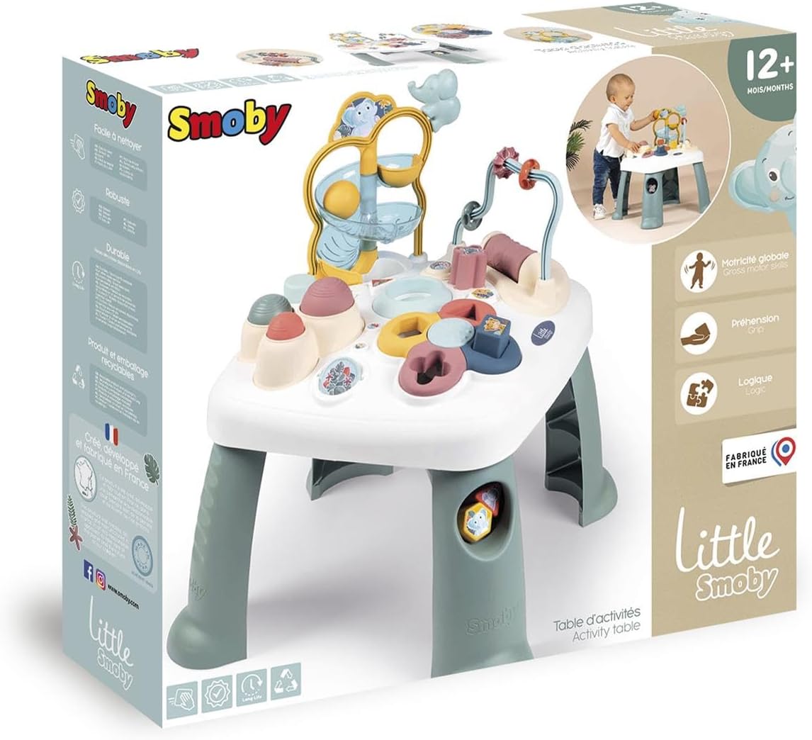 Smoby - Little Activity Table – Floor Play Tray to Standing Play Table ...