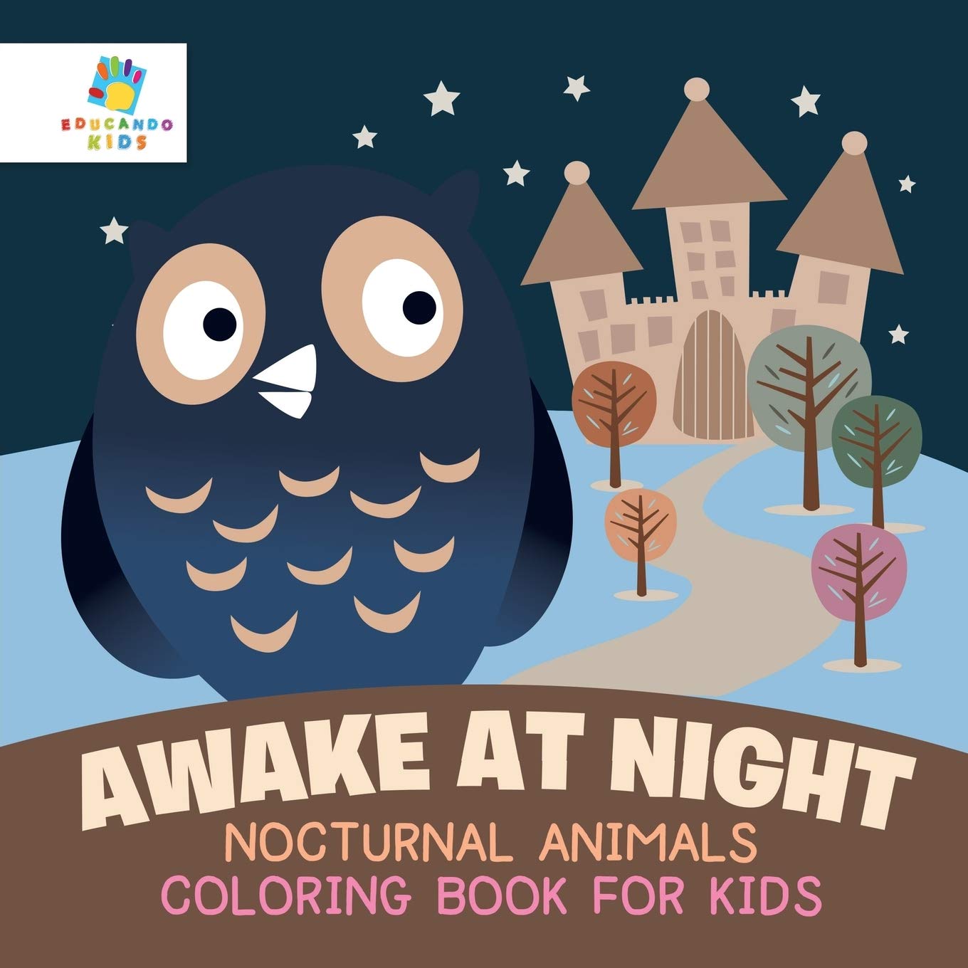 Awake at Night Nocturnal Animals Coloring Book for Kids: Educando Kids ...