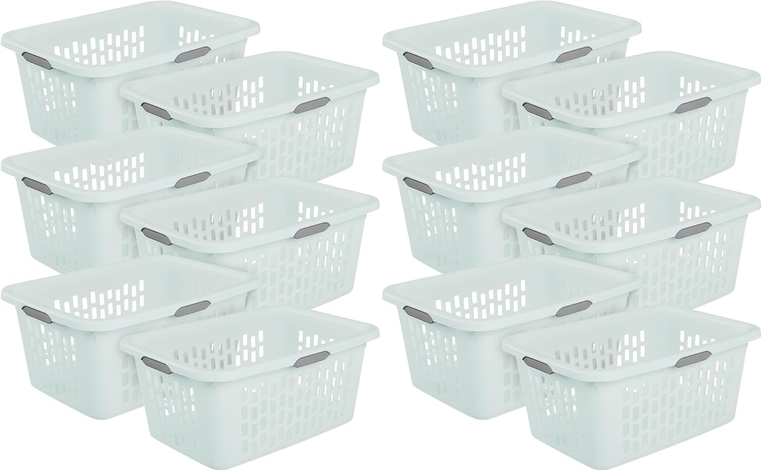Amazon.com: Sterilite Laundry Basket, Plastic Clothes Hamper, Large ...