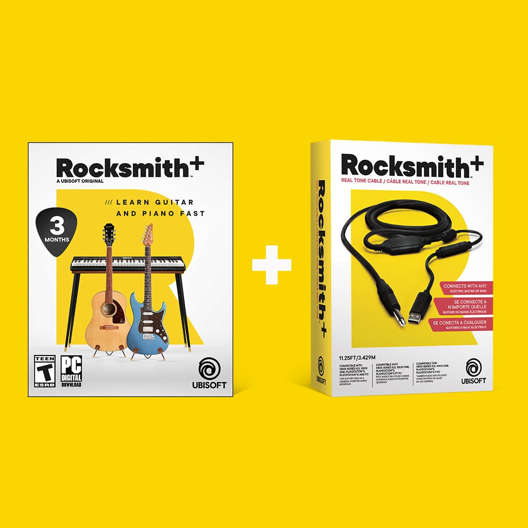 Amazon.com: Rocksmith™+ 3-Month Subscription & Rocksmith Real Tone ...