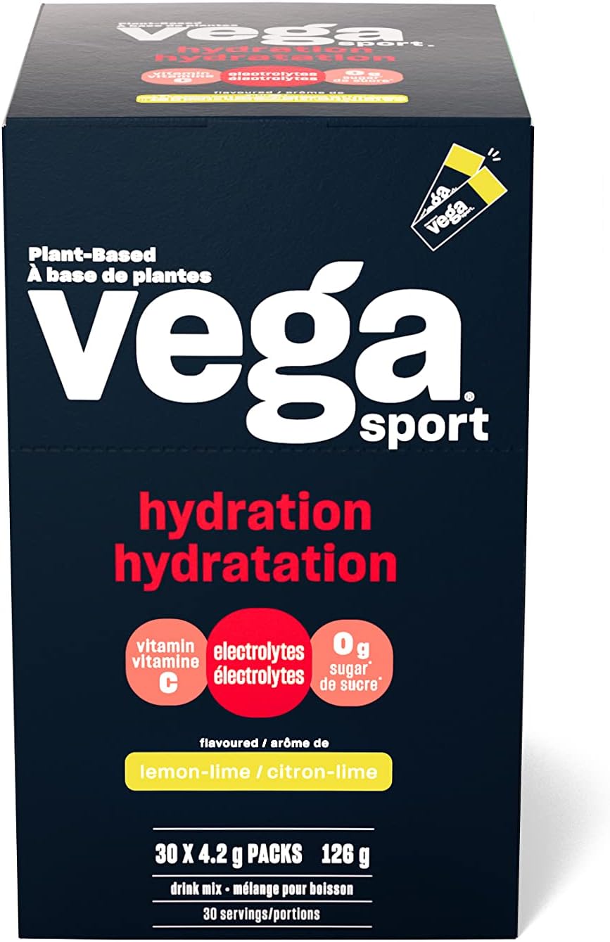 Vega Sport Hydration Electrolyte Powder Lemon Lime (30 Sachets) Vegan ...