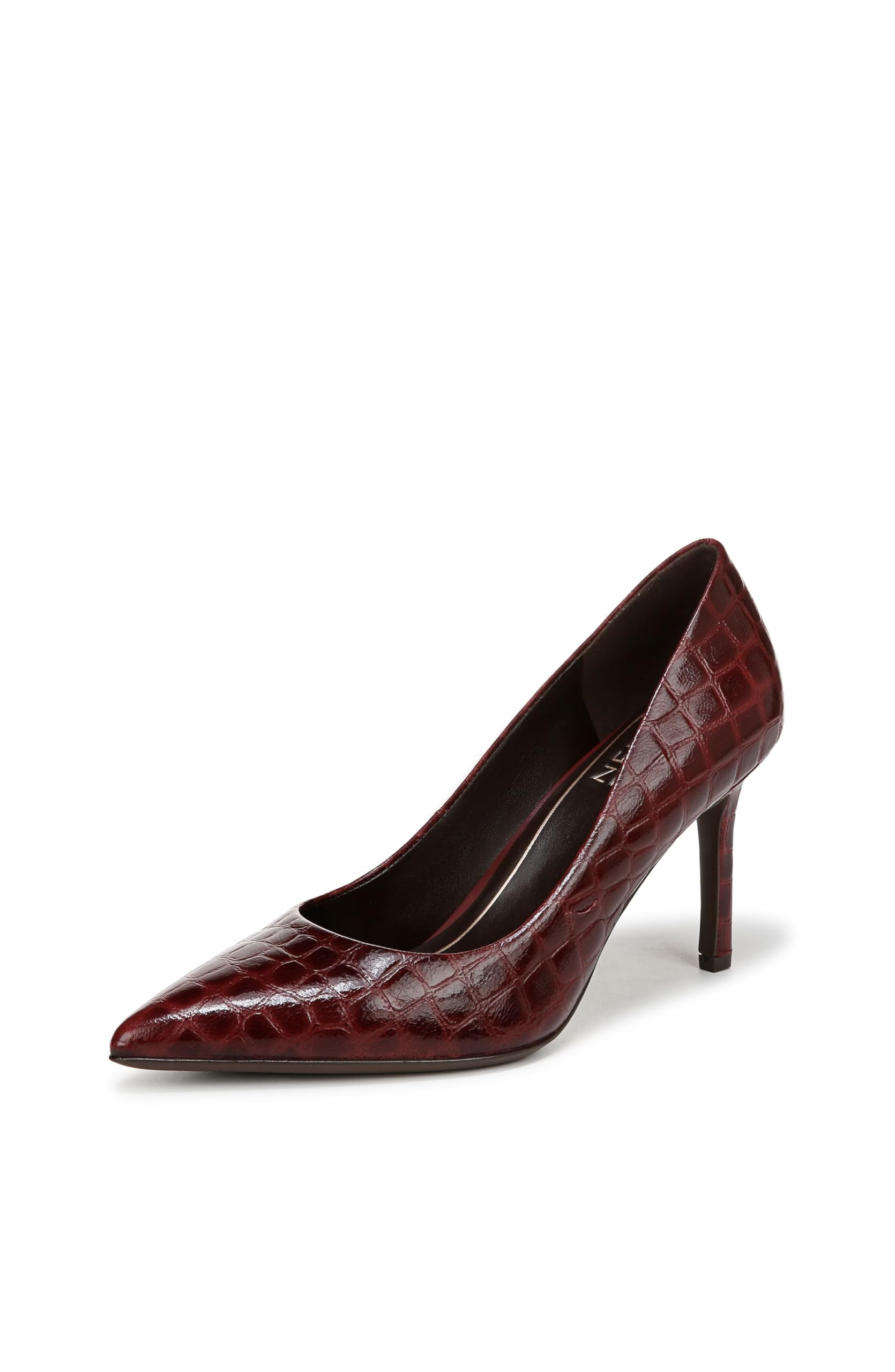 Snapklik.com : Womens Anna Pointed Toe Pump Cranberry Red Croco 9.5 W