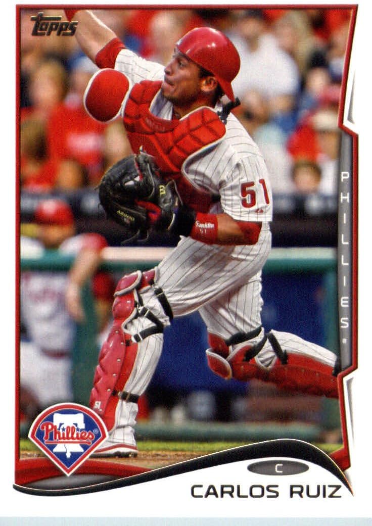 Amazon.com: 2014 Topps Baseball Card #182 Carlos Ruiz : Collectibles ...