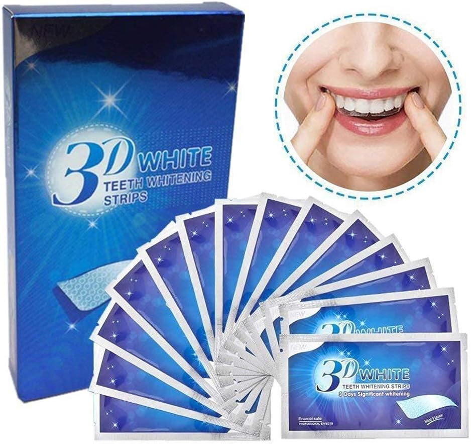 3D Teeth whitening Patches in a Box of 7 Bags of 14 Patches can Safely ...