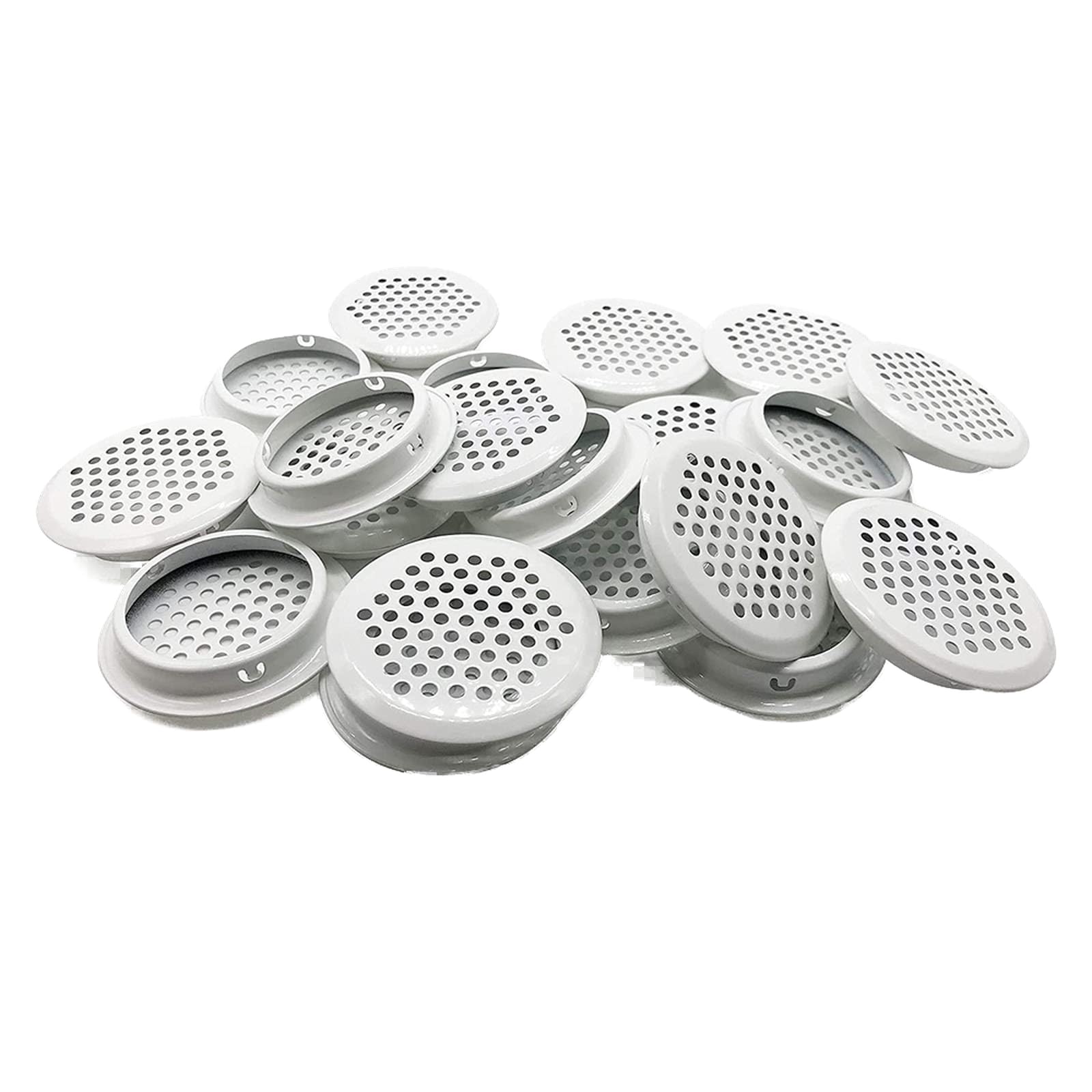 30 Pcs Air Vents 35mm Circular Soffit Vent Stainless Steel Round Vent ...