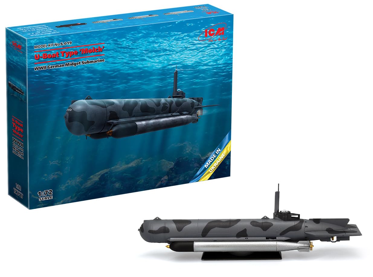 Midget Submarine 1/35 Biber Midget Submarine Italeri 5609