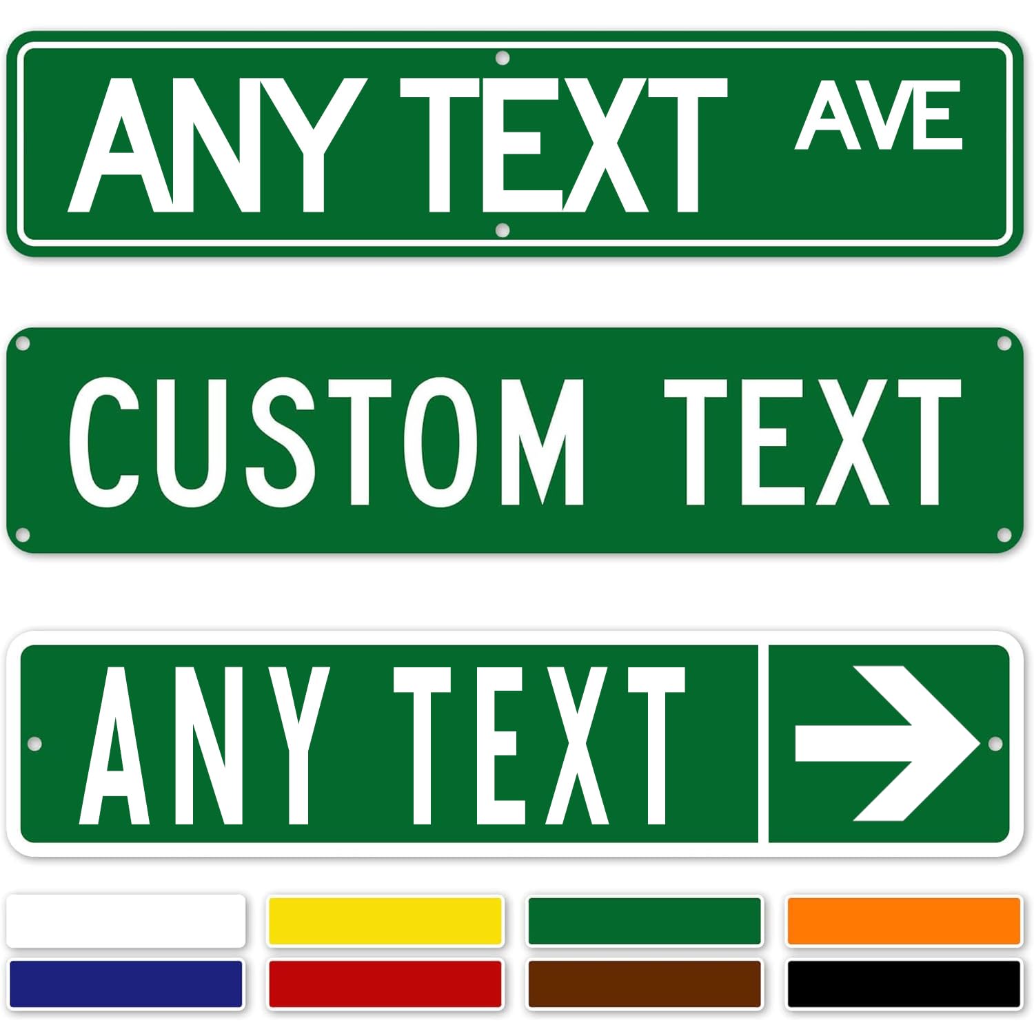 Amazon.com: Custom Street Sign - 8x24 Inch, Rust-Free Aluminum, Road ...
