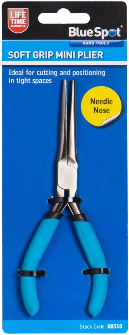 Blue Spot 08507 Mini Long Nose Plier with Dipped Handle - Blue : Amazon ...