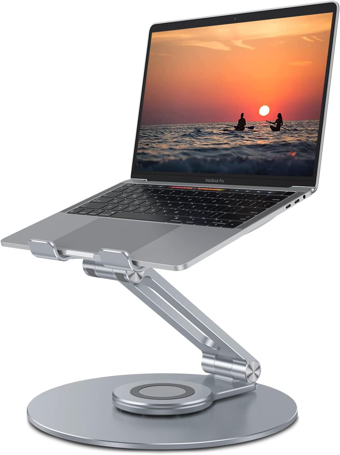 Amazon.com: OMOTON Adjustable Laptop Stand with 360 Rotating Base ...