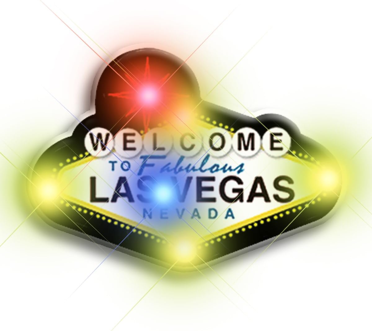 Amazon.com: Light Up Welcome to Las Vegas Flashing Blinking LED Body ...