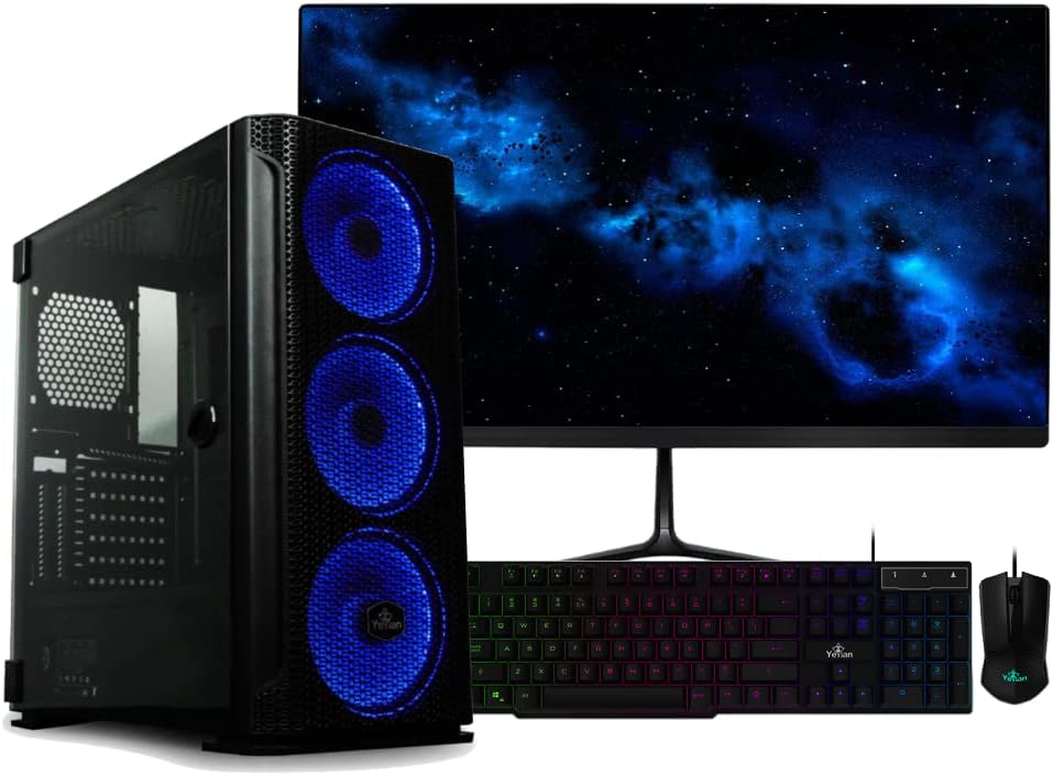 SUPER TIENDA PC Gamer RYZEN 5 5600G 16GB SSD 480GB WiFi Monitor 21.5 ...