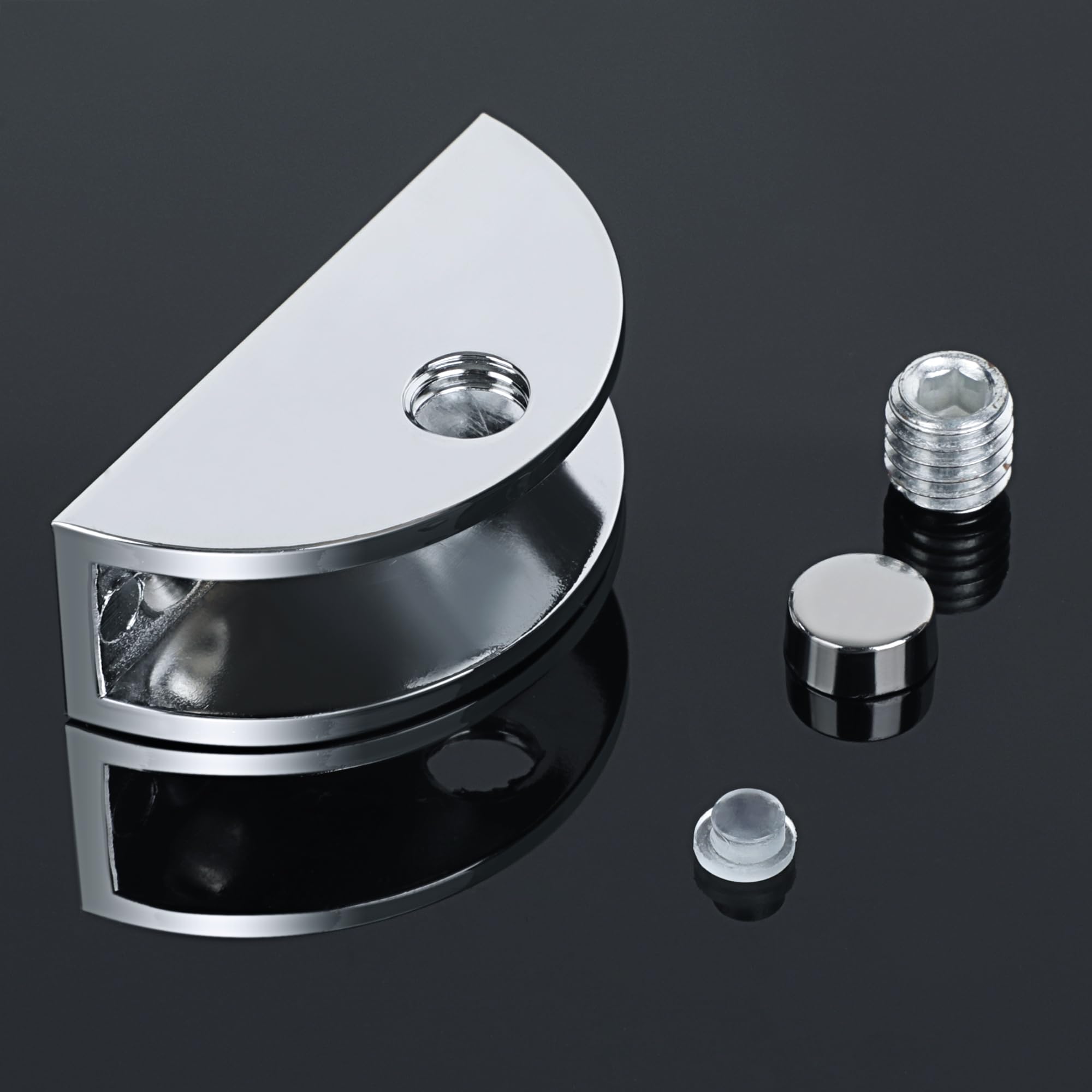 Buy Alise Free-Drilling Glass Door Rotate Bolt Latch with Key Safety ...