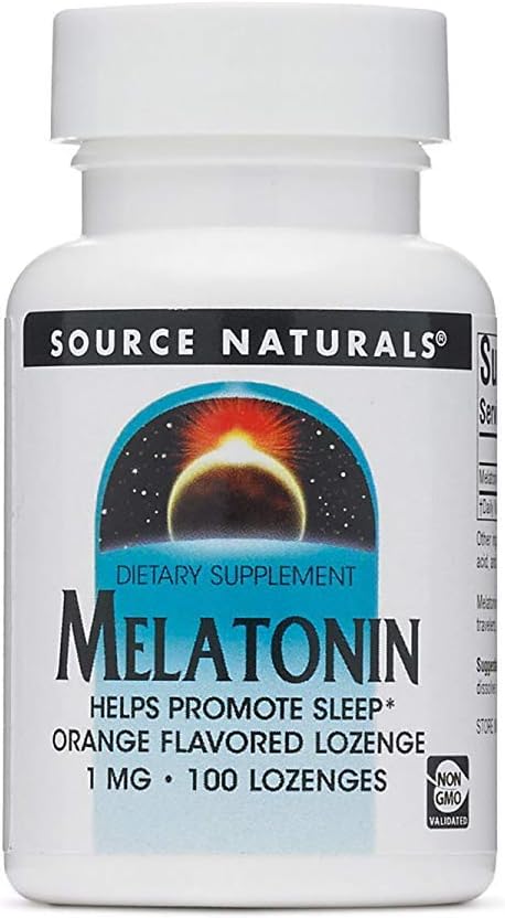 Amazon.com: Source Naturals Melatonin 1 mg - 100 Orange Flavored ...