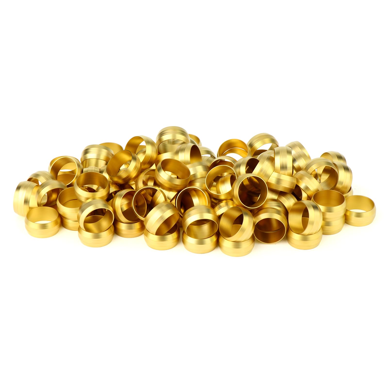 Amazon.com: GASHER 100PCS Brass Compression Fitting, Brass Compression ...