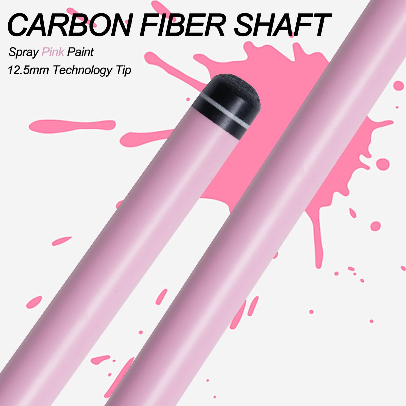 Snapklik.com : CUEELF Carbon Fiber Pool Cue Stick Leather Grip Pool ...