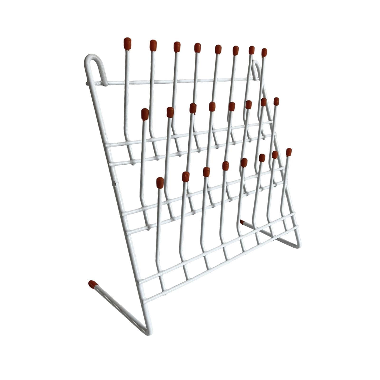 Glassware Drying Rack TEHAUX Lab Drying Rack - 24 Peg Metal Drying ...