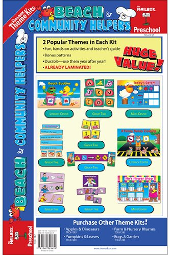 Theme Kit: Beach & Community Helpers (Preschool): The Mailbox Books ...