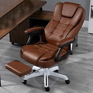 Amazon.com: Computer Chair with Foot Rest, Home Office Chair Ergonomic ...