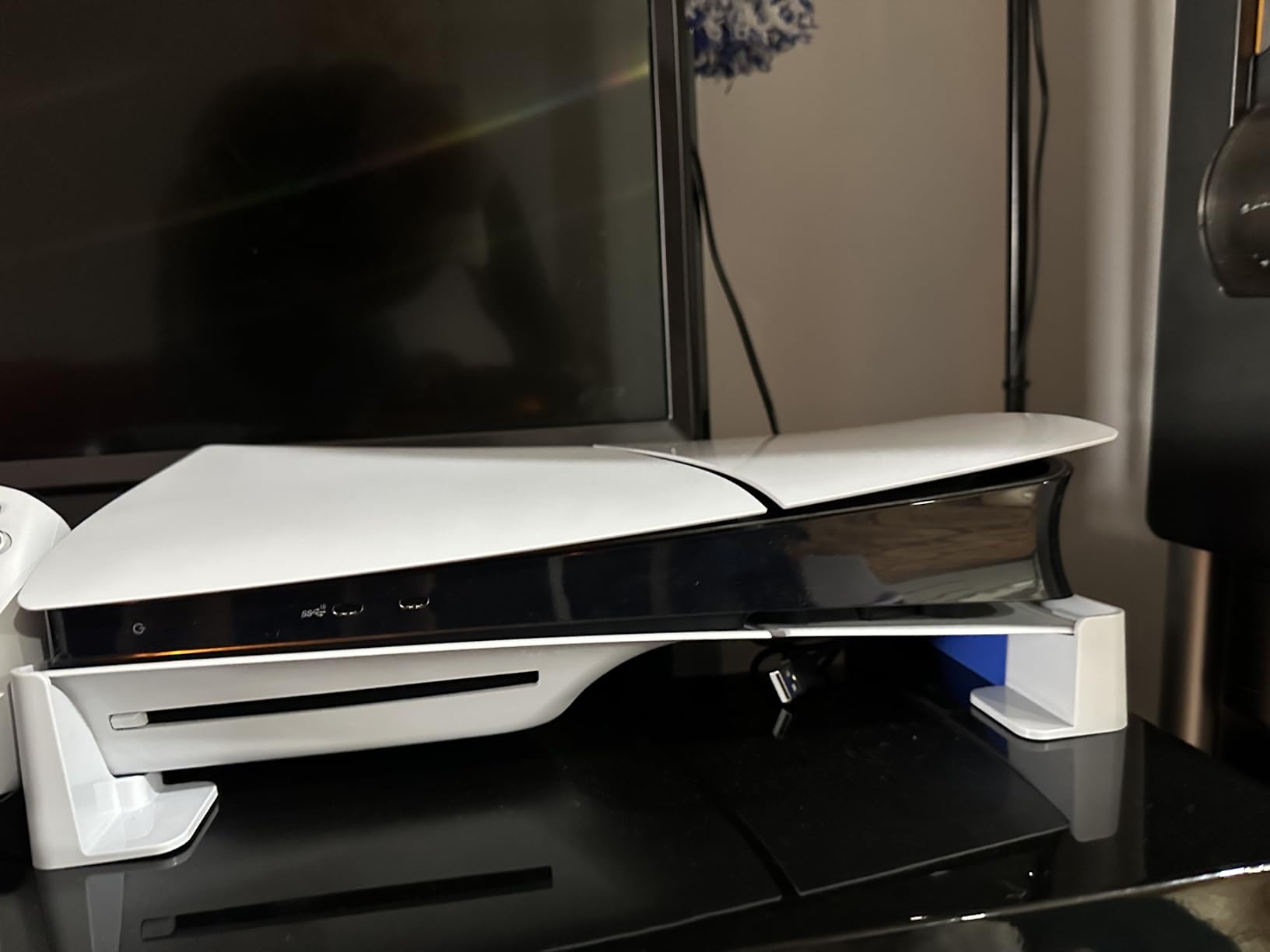 Mcbazel Horizontal Stand for PS5 Slim Console Only, PS5 Slim Base Stand ...