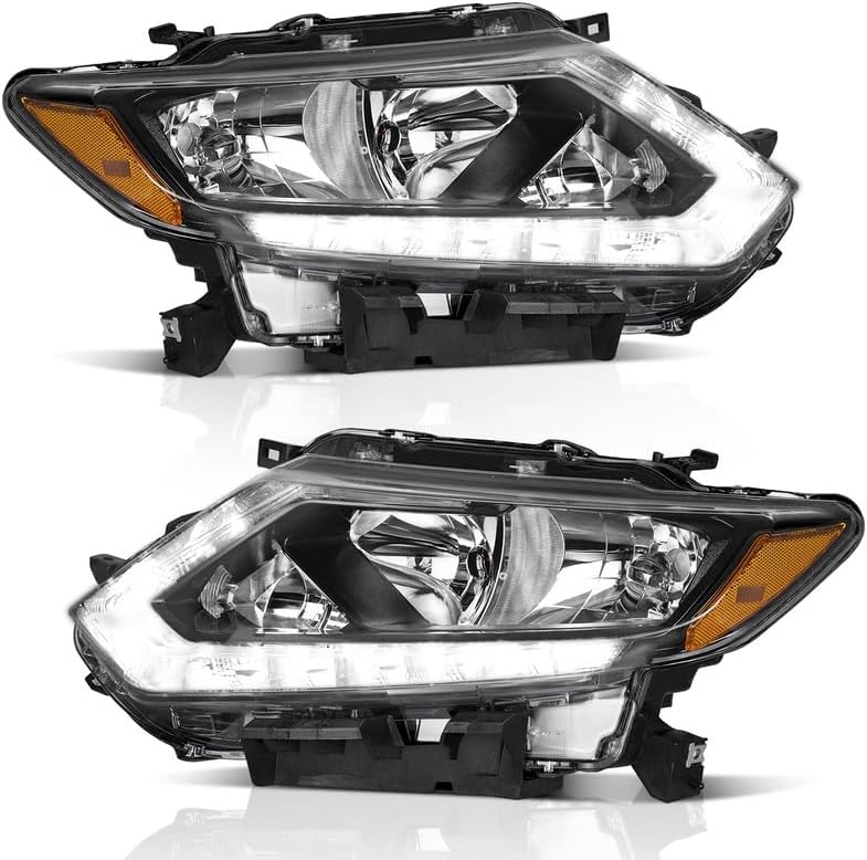 Amazon.com: ANTUKO Halogen Headlights Left and Right Side Headlamp ...