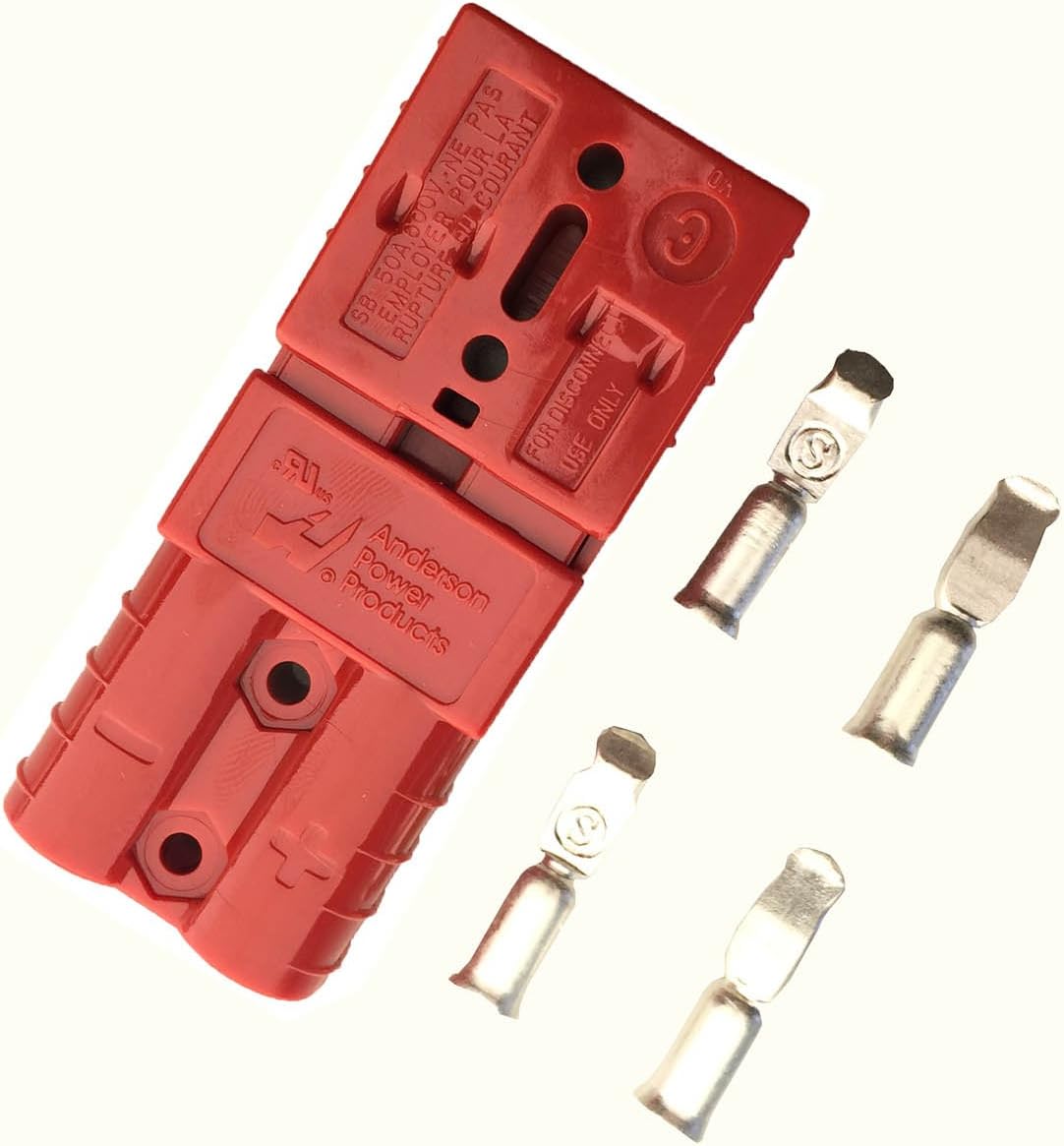 PAIR ANDERSON SB50-50 AMP 600V Plug - CABLE TERMINAL BATTERY POWER ...