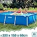 Intex Small Family Frame Pool 2.6m x 1.6m x 0.65m #28271, Blue : Amazon ...