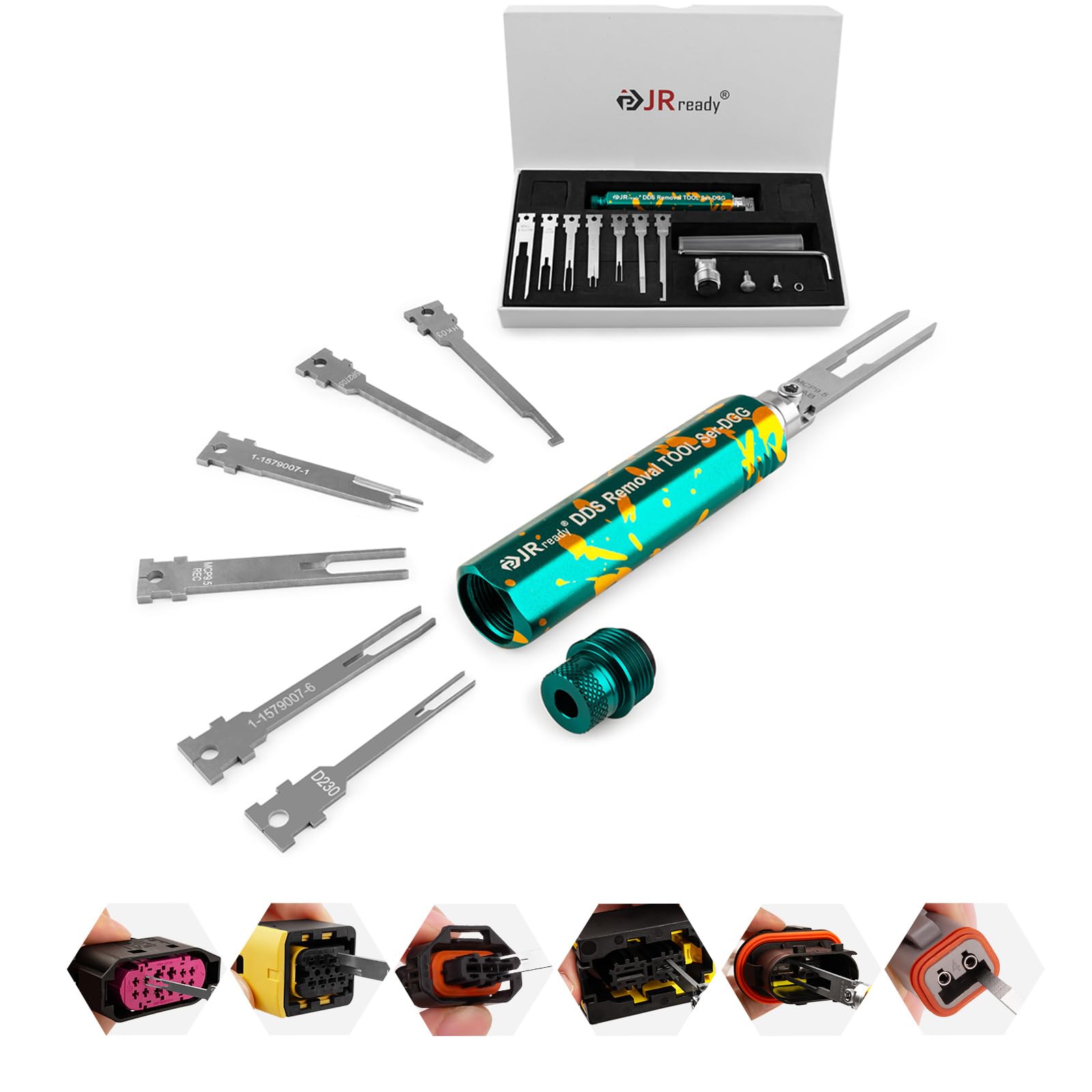 Amazon.com: JRready ST5346 Automotive Pin Extractor Tool Kit with 7PCS ...