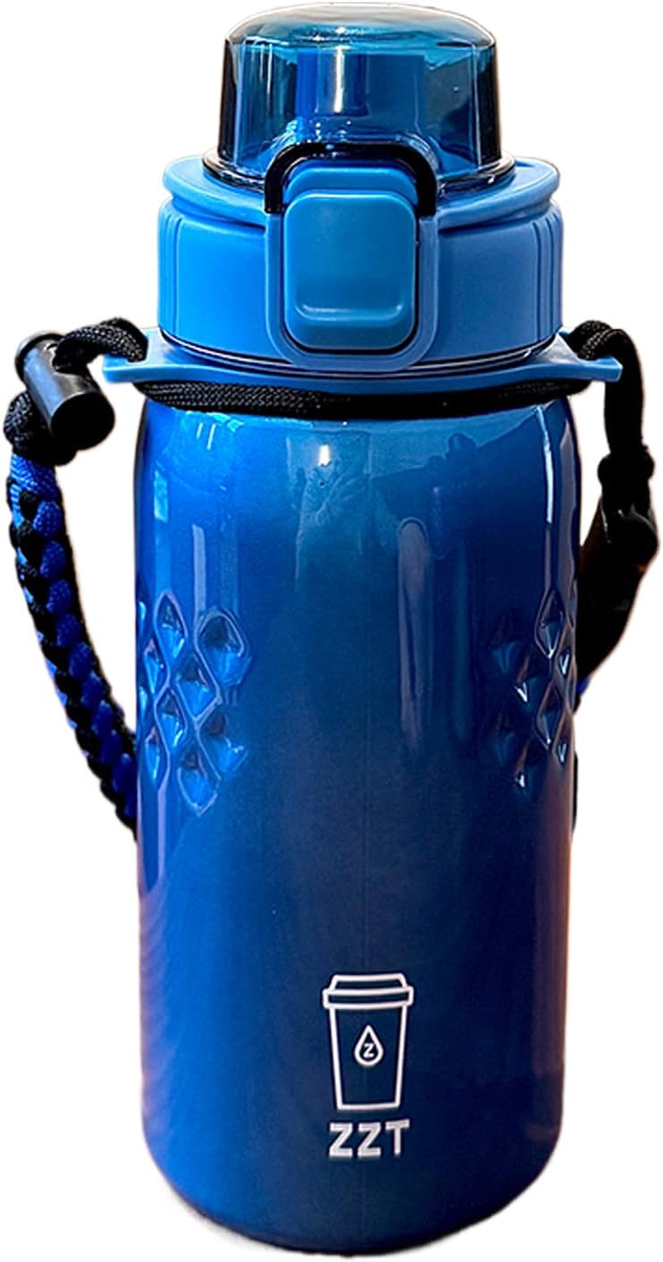 Amazon.com: ZZT 25 oz Water Bottle with Spout & Adjustable Paracord ...