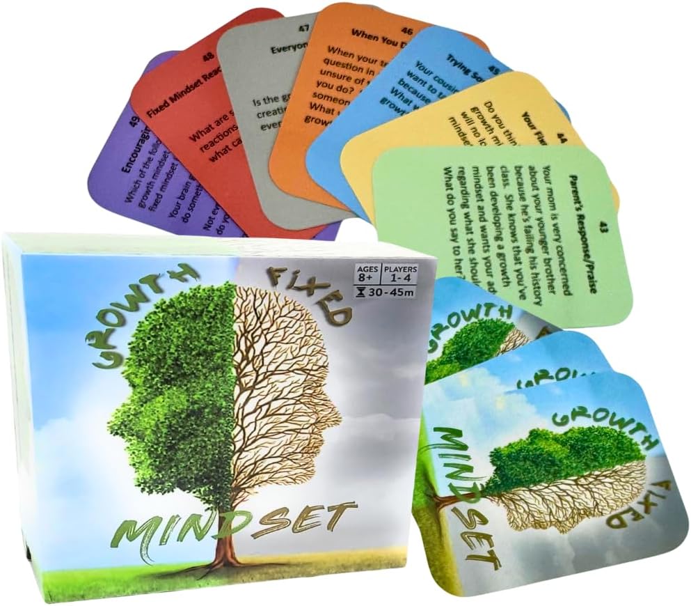 Amazon.com: Thought-Spot Growth/Fixed Mindset Card Game: Cultivates ...