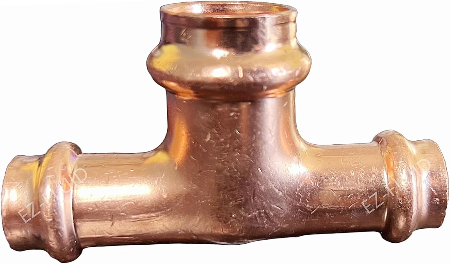 Amazon.com: (1Pc) EZ-FLUID 3/4" x 3/4" x 1" Copper Press Reducing Tee ...