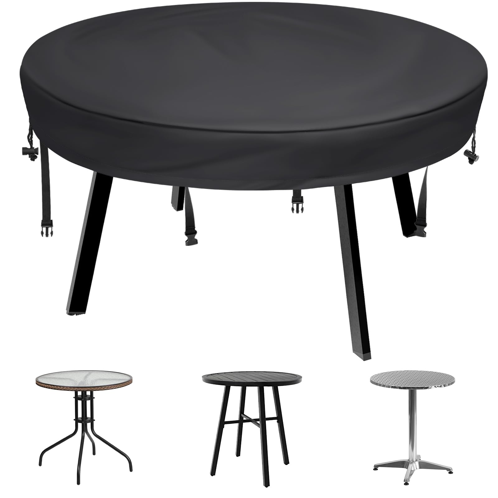 Amazon.com : TOHONFOO Round Patio Table Cover - Waterproof Anti-UV ...