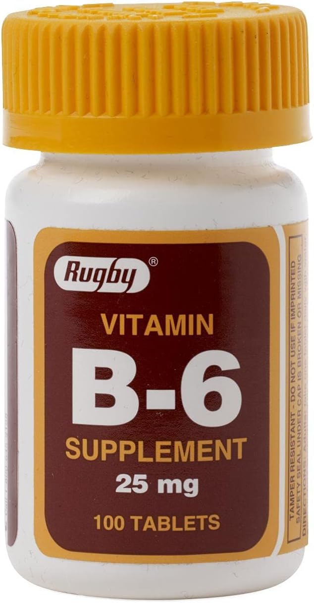 Amazon.com: Vitamin B-6 25 mg, 100 Tablets, Watson Rugby : Health ...