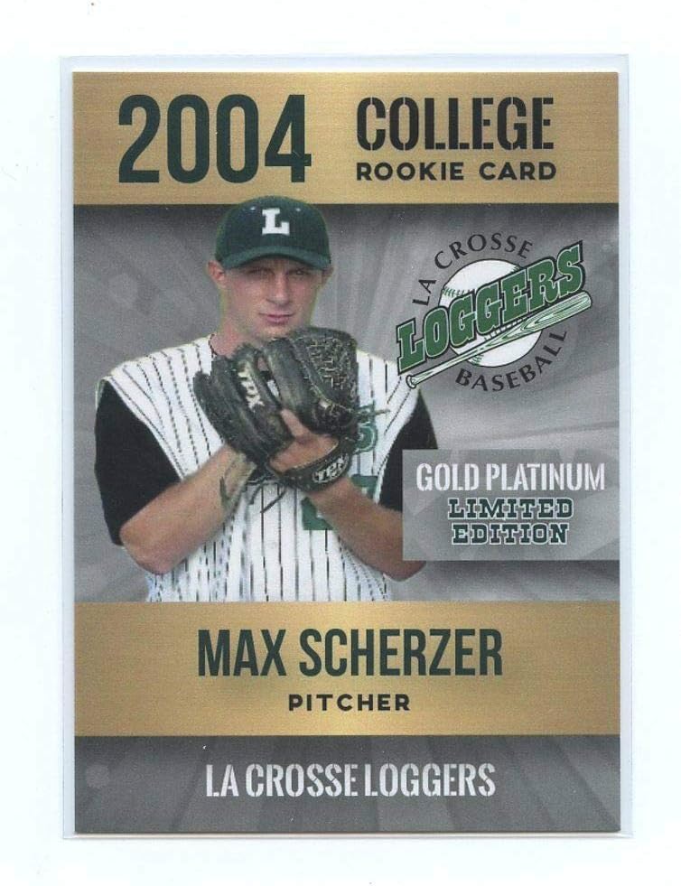 2004 Rookie Phenoms Max Scherzer Gold Platinum La Crosse Loggers Rookie ...