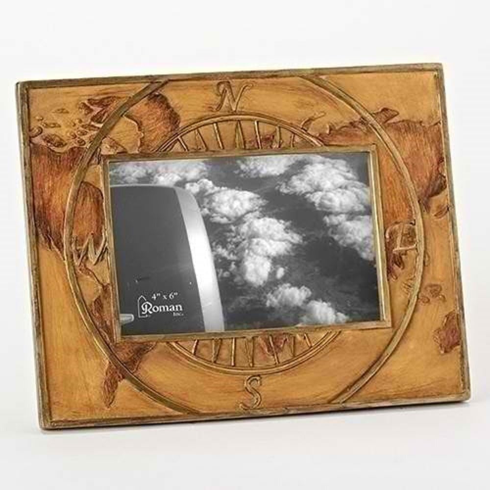 Amazon.com: Roman 6.75" H map with Compass Frame The Journey : Office ...