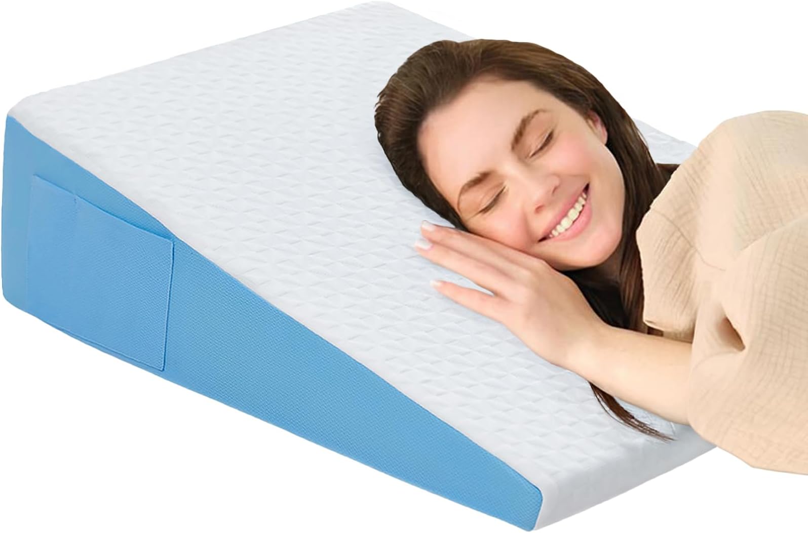 Amazon.com: Towering Eagle Self Inflatable Bed Wedge Pillow, Support ...