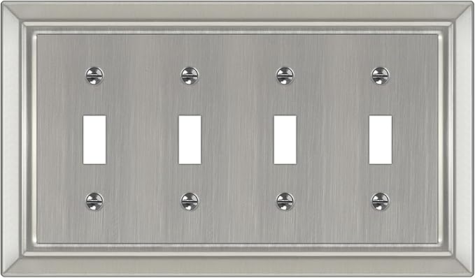 Dyekou Metal Wall Plate for Electrical Outlets, Decorative Brushed ...