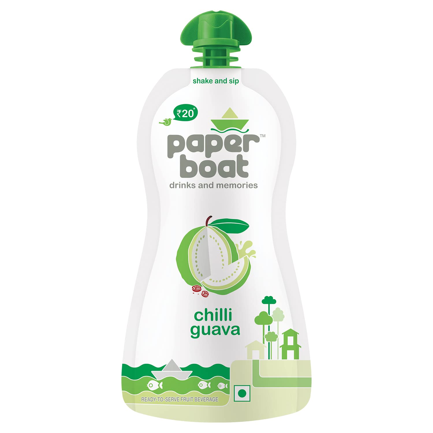 Paper Boat Chilli Guava Fruit Juice, No Preservatives and Colours (Pack ...