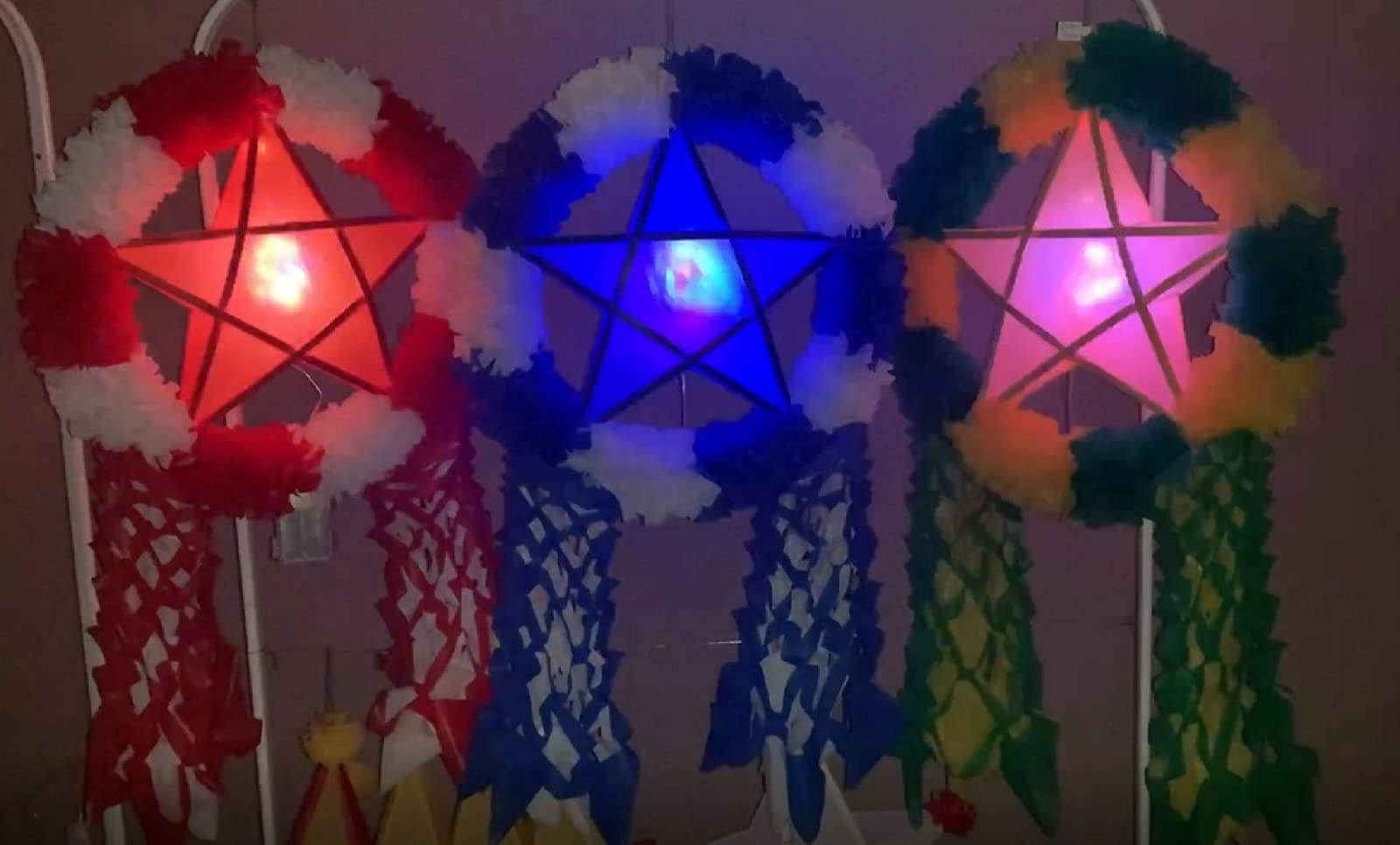 Buy Filipino Christmas Parol with remote controlled lights (all white ...