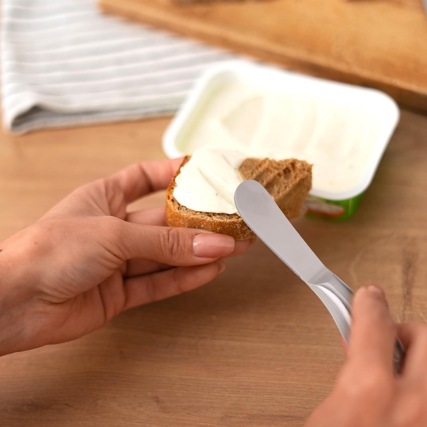 KALIONE 4 cuchillos de mantequilla para esparcir mantequilla, juego de ...