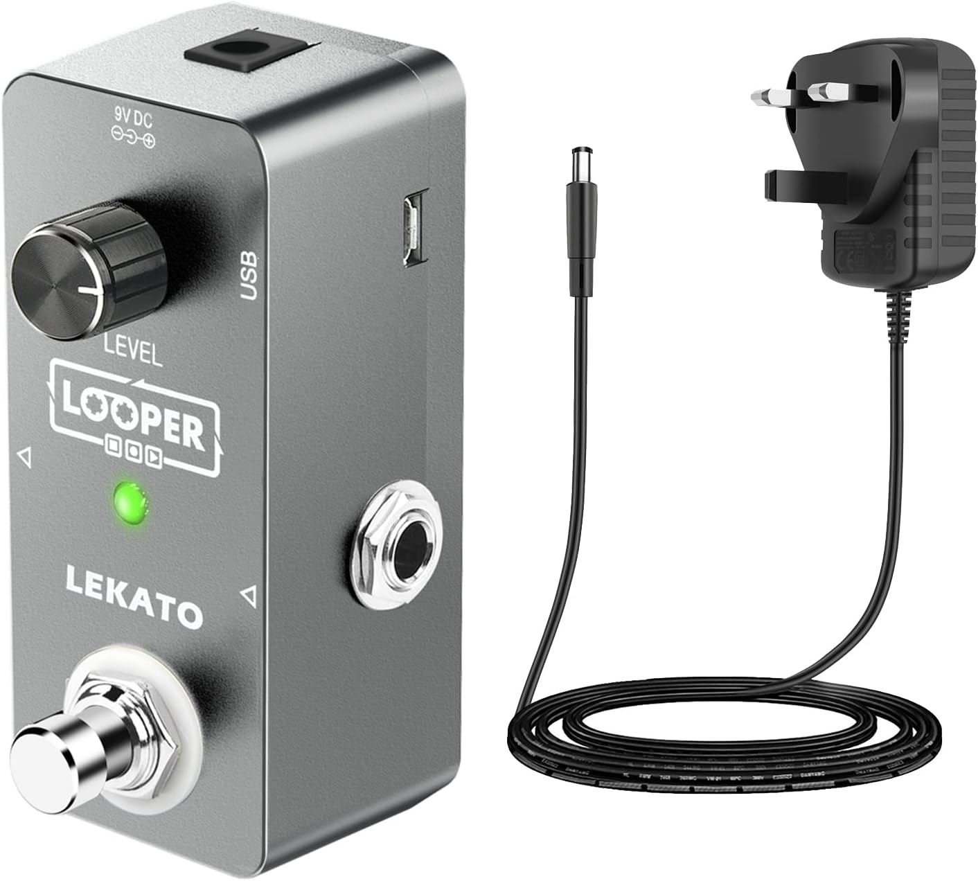 LEKATO Guitar Loop Effect Pedal 5 Minutes Unlimited Overdub Recording ...