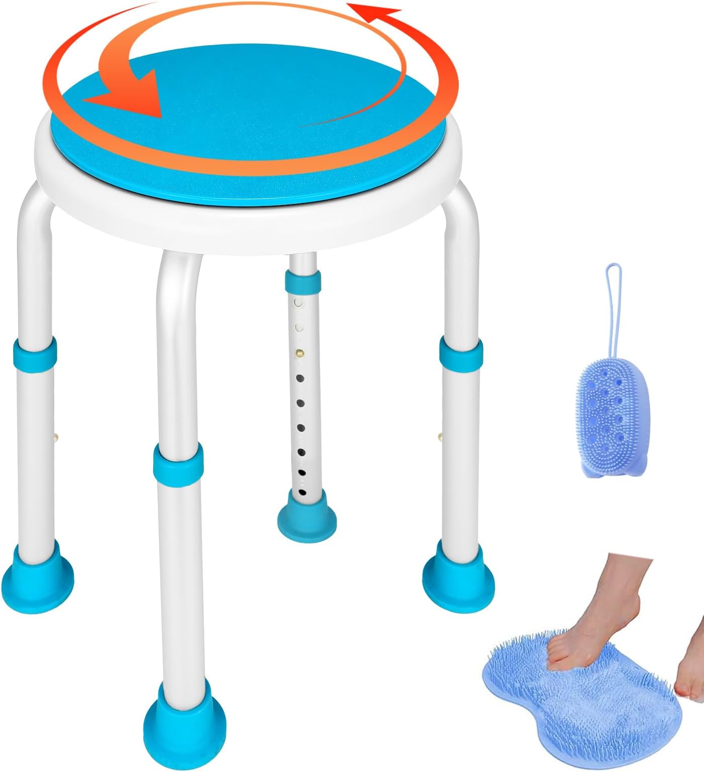 Amazon.com: CKE Upgraded Stainless Steel Shower Stool Chair Bath Seat ...