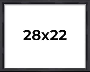 Amazon.com - 22x28 Shadow Box Frame Contemporary Black | 7/8" Depth of ...
