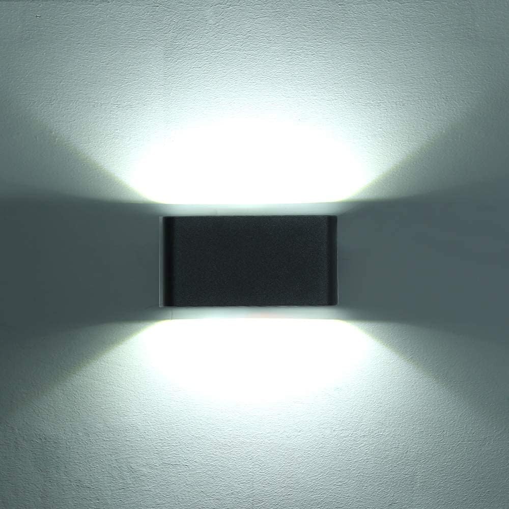 HLFVLITE Outdoor Wall Light 6W Up Down Outside Die-Caster Aluminum ...