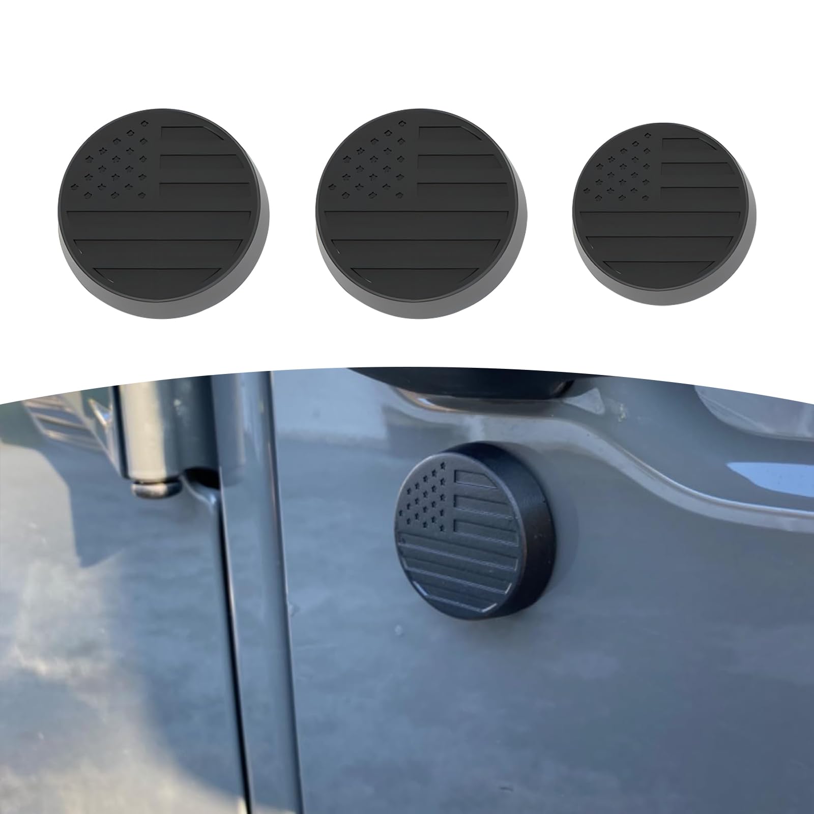 Snapklik.com : Dawfall 3 PCS American Flag Car Keyhole Covers ...