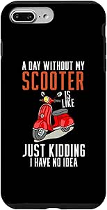 Amazon.com: iPhone 7 Plus/8 Plus Moped Scooter Motorcycles Motorized ...