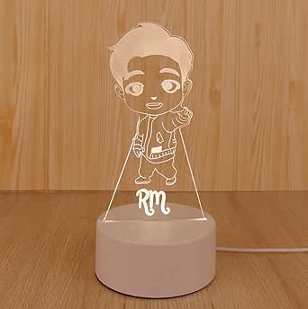 RM Kpop Bangtan Boys LED Night Light Bedroom Desk Lamp - Perfect ...
